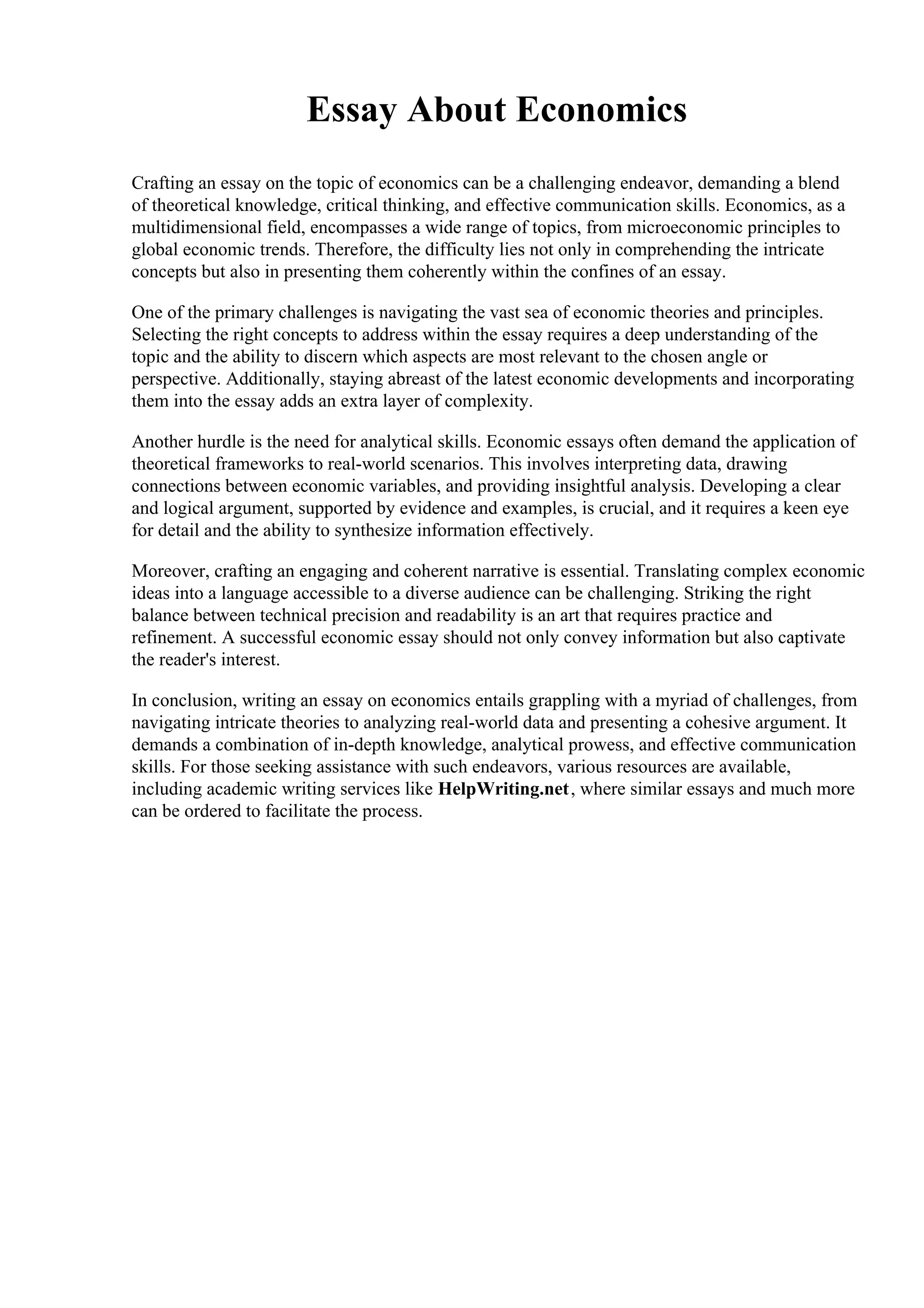 Essay About Economics.pdf