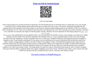 Essay About Egypt | PDF