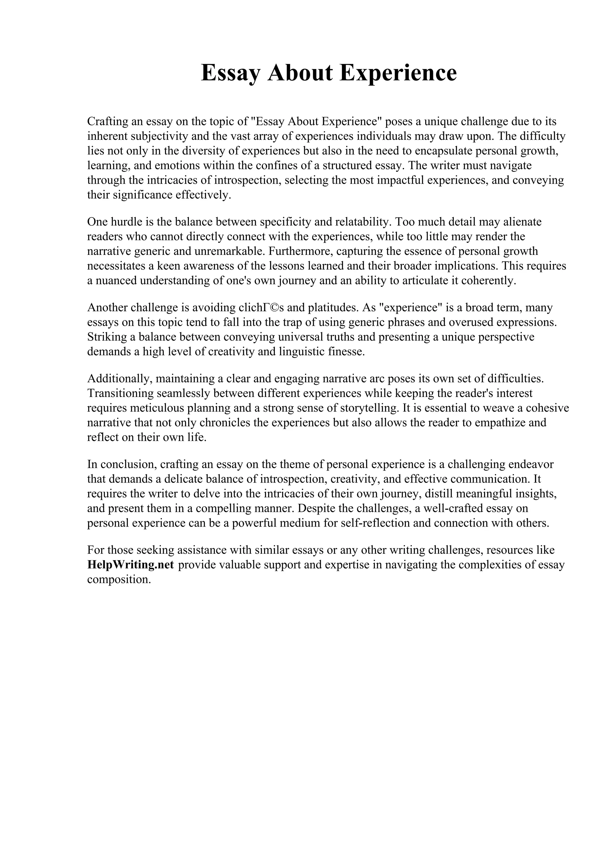 Essay About Experience.pdf