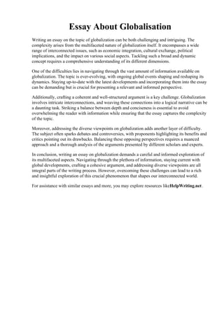Essay About Globalisation.pdf