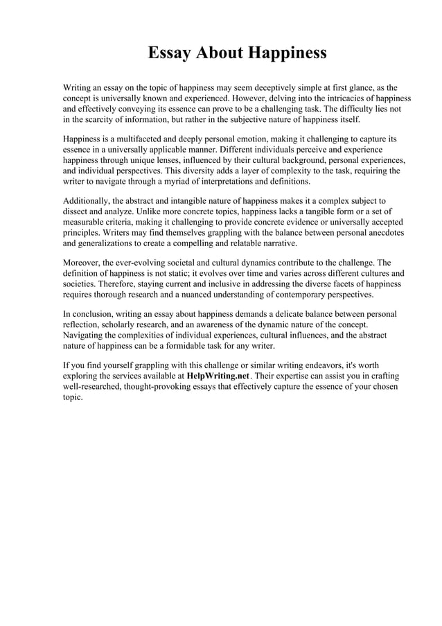 Essay About Happiness.pdf