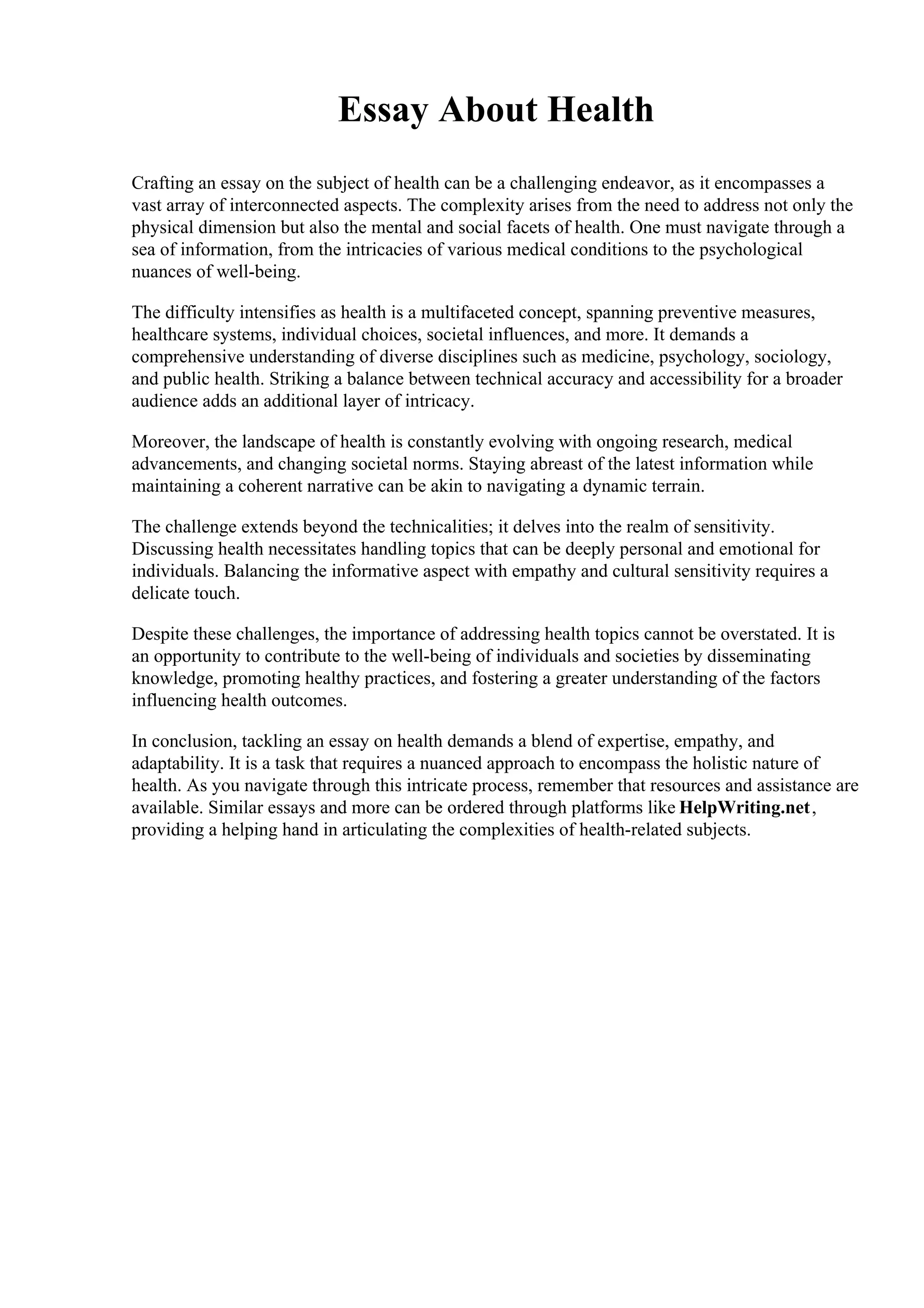 Essay About Health pdf essay-about-health-pdf