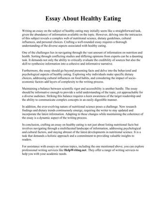 Essay About Healthy Eating.pdf