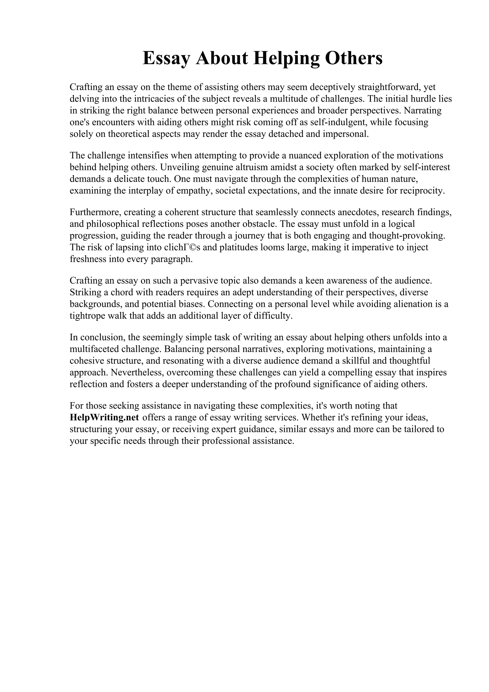 Essay About Helping Others.pdf