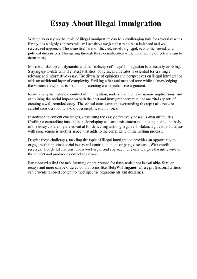 Essay About Illegal Immigration.pdf