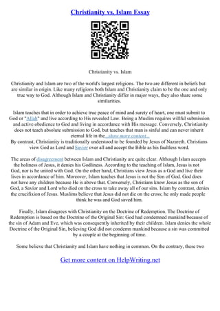 Essay About Islam | PDF