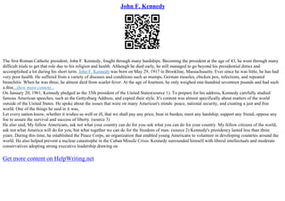 Essay About Jfk Was A Great President | PPT