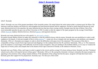 Essay About Jfk Was A Great President | PPT