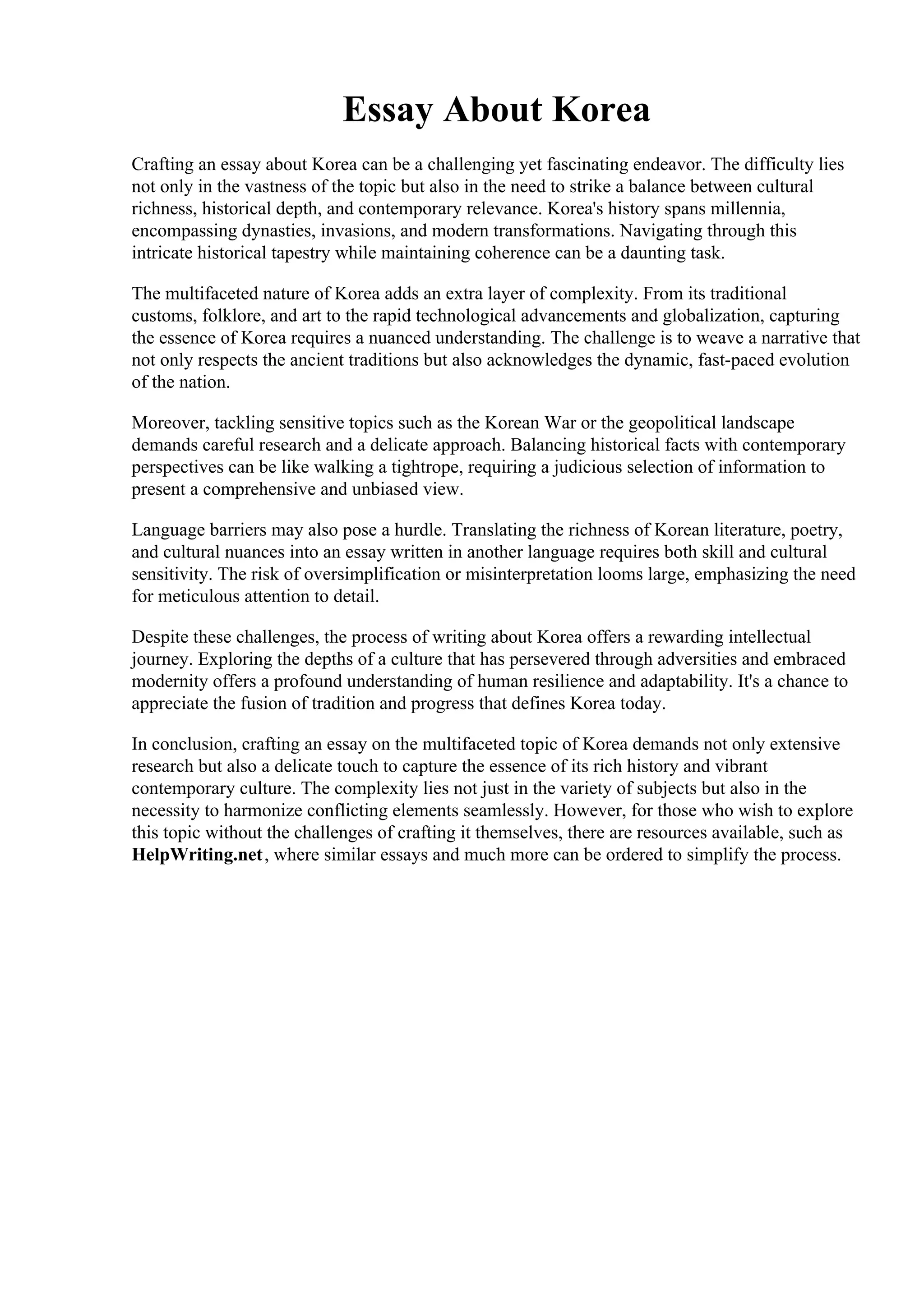 Essay About Korea.pdf