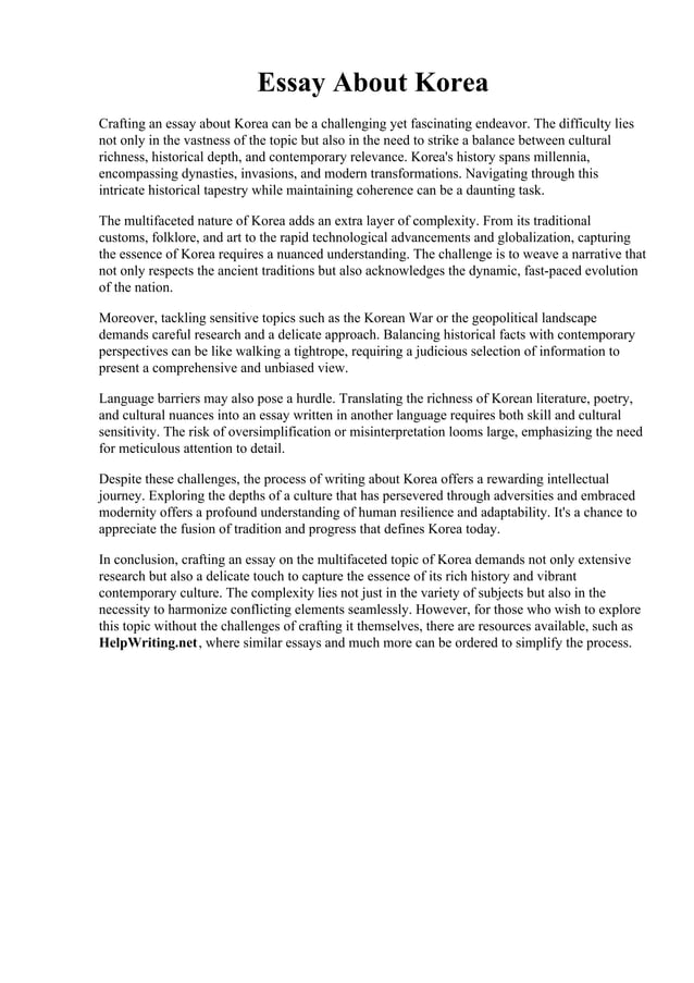Essay About Korea.pdf