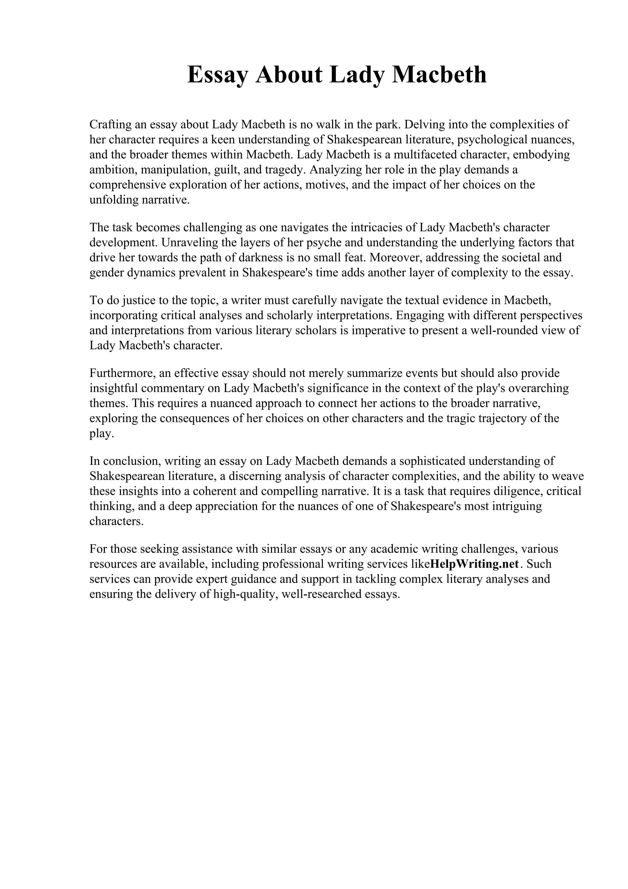 Essay About Lady Macbeth.pdf