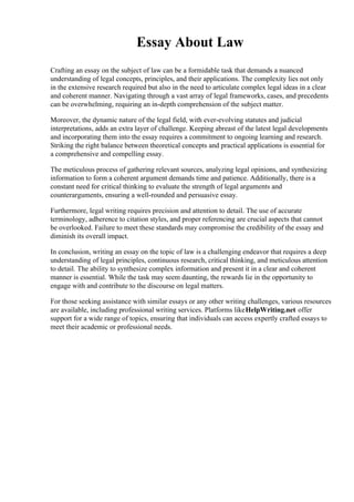 Essay About Law.pdf