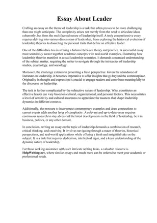 Essay About Leader.pdf