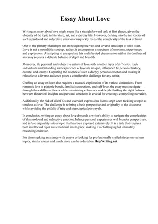 Essay About Love.pdf