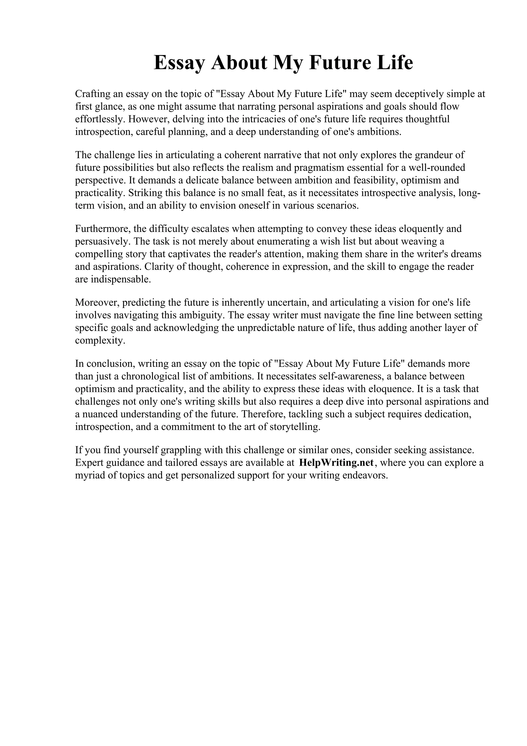 Essay About My Future Life.pdf