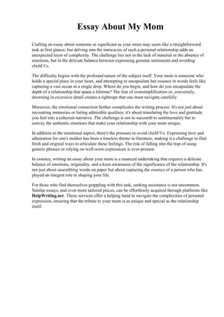 Essay About My Mom.pdf