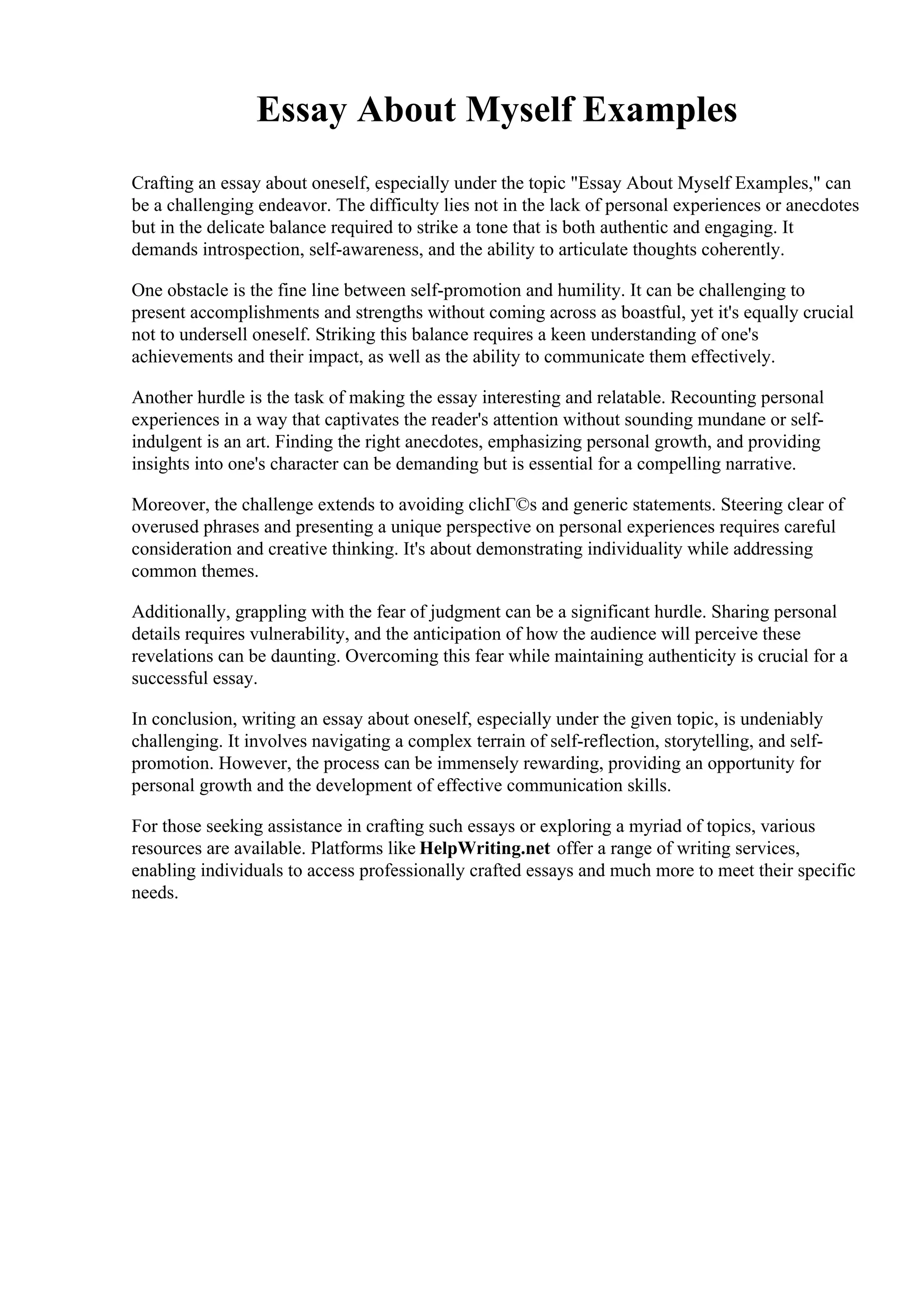 Essay About Myself Examples.pdf