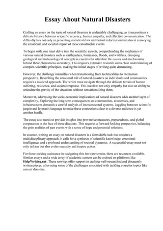 Essay About Natural Disasters.pdf