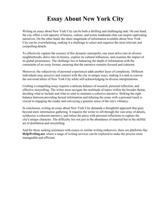 Essay About New York City.pdf