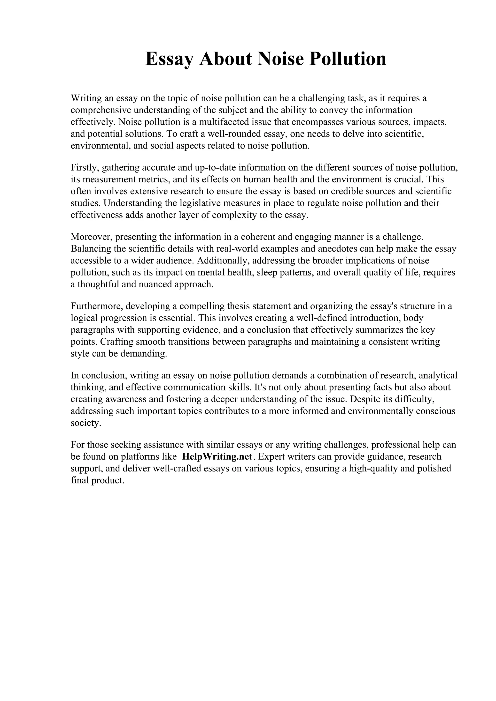 Essay About Noise Pollution.pdf