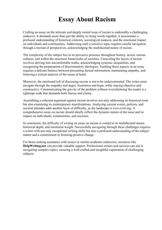 Essay About Racism.pdf