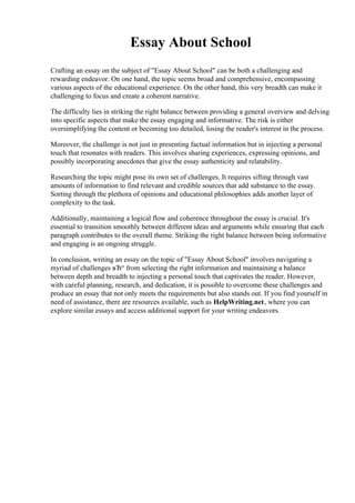 Essay About School.pdf