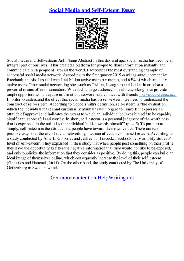 Essay About Social Media | PDF