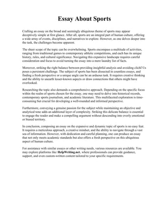 Essay About Sports.pdf