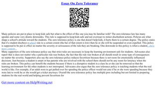 Essay About The Museum Of Tolerance | PDF