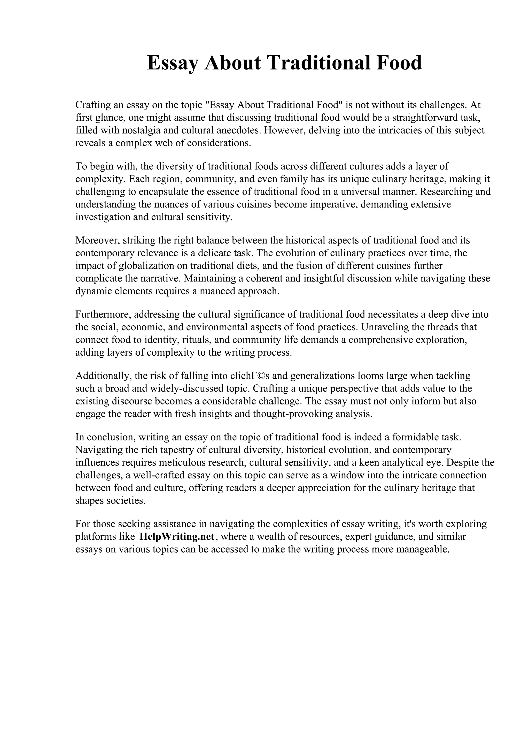 Essay About Traditional Food.pdf