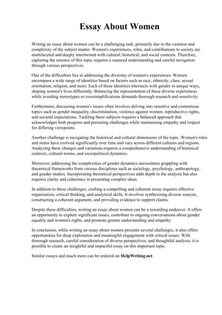 Essay About Women.pdf