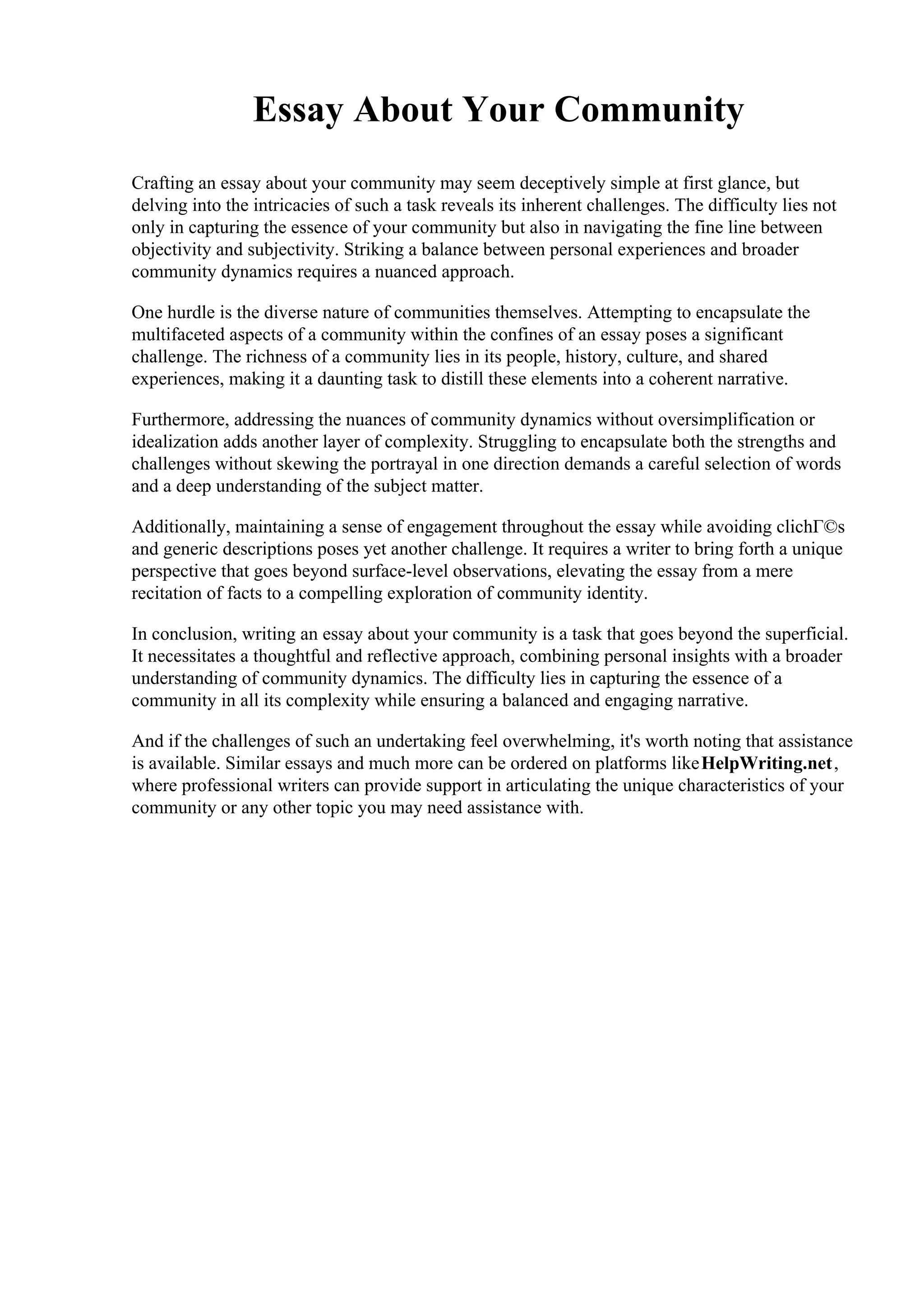 Essay About Your Community.pdf