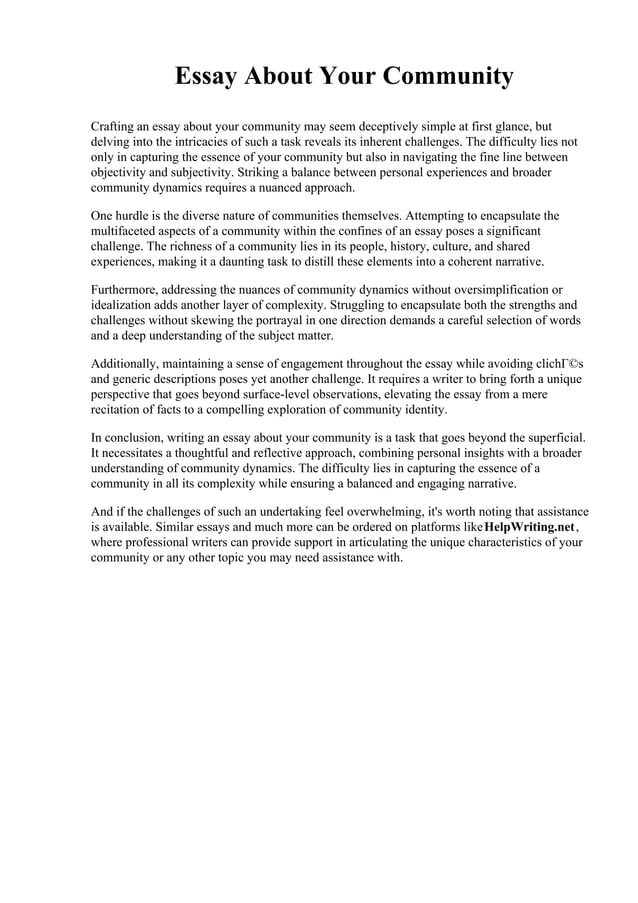 Essay About Your Community.pdf