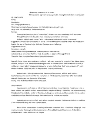 Essay activities in all year level | DOCX