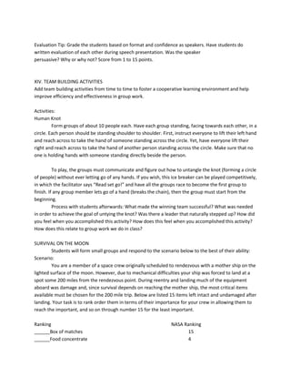 Essay activities in all year level | DOCX
