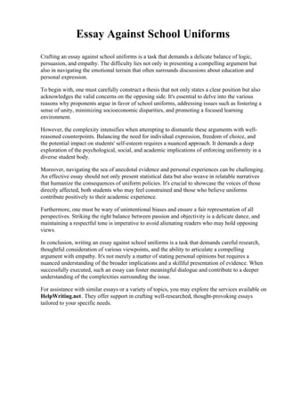 Essay Against School Uniforms.pdf