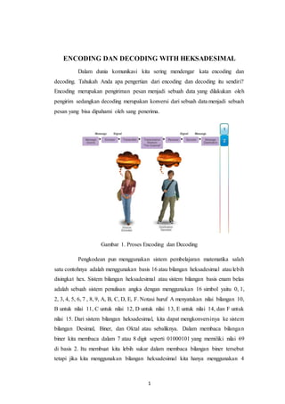 Decoding Encoding with Heksadesimal | DOCX
