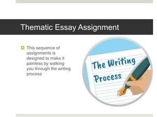 Thematic Essay Assignment Overview | PPTX