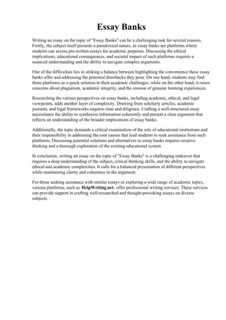 Essay Banks.pdf
