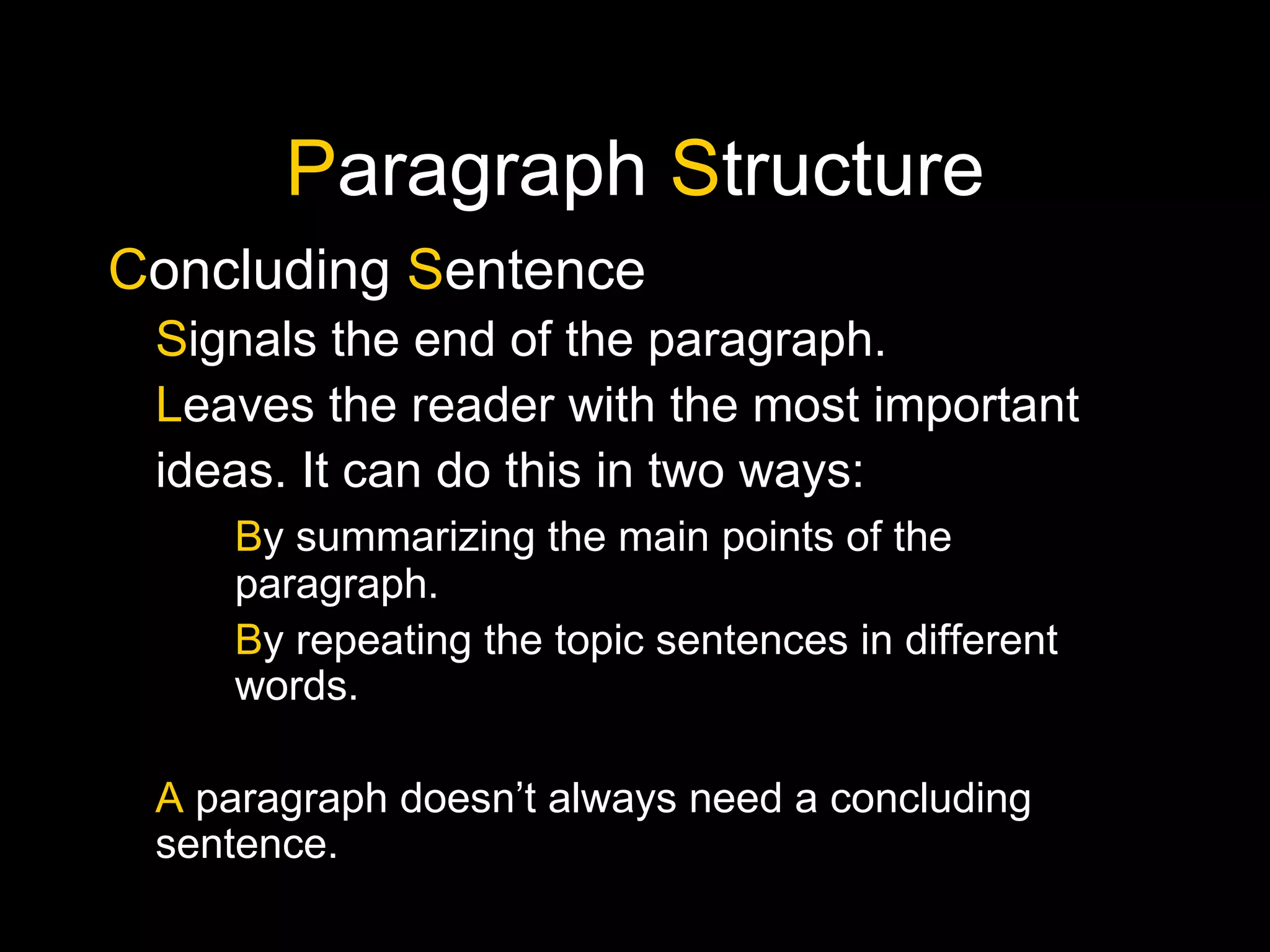 Essay Writing (Body) | PPT