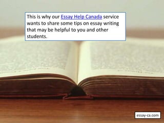 Essay Writing Guide for Canadian Students | PPTX | Homework and Study ...