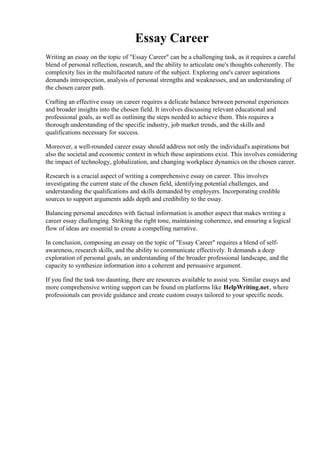 Essay Career.pdf