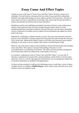 Essay Cause And Effect Topics.pdf