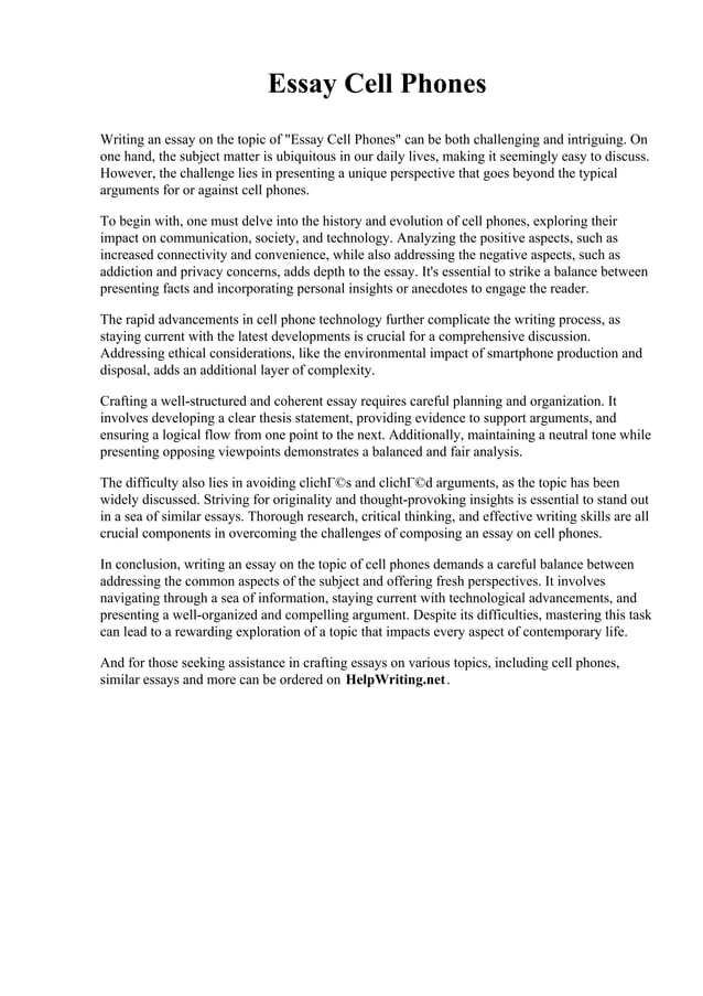 Essay Cell Phones.pdf