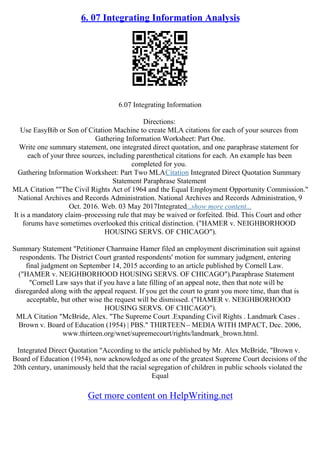 Essay Citation Mla | PDF | Education