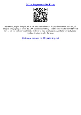 Essay Citation Mla | PDF | Education