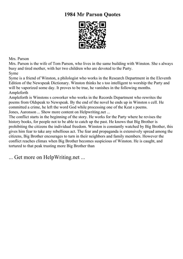 Essay Comparing 1984 And V For Vendetta | PDF