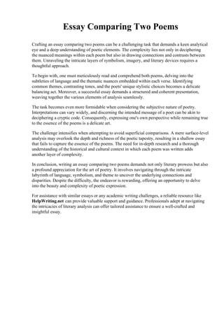 Essay Comparing Two Poems.pdf