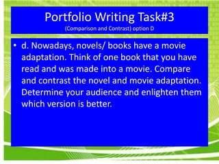 Essay comparison and contrast | PPTX
