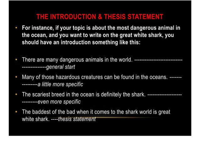 Essay Components | PPT